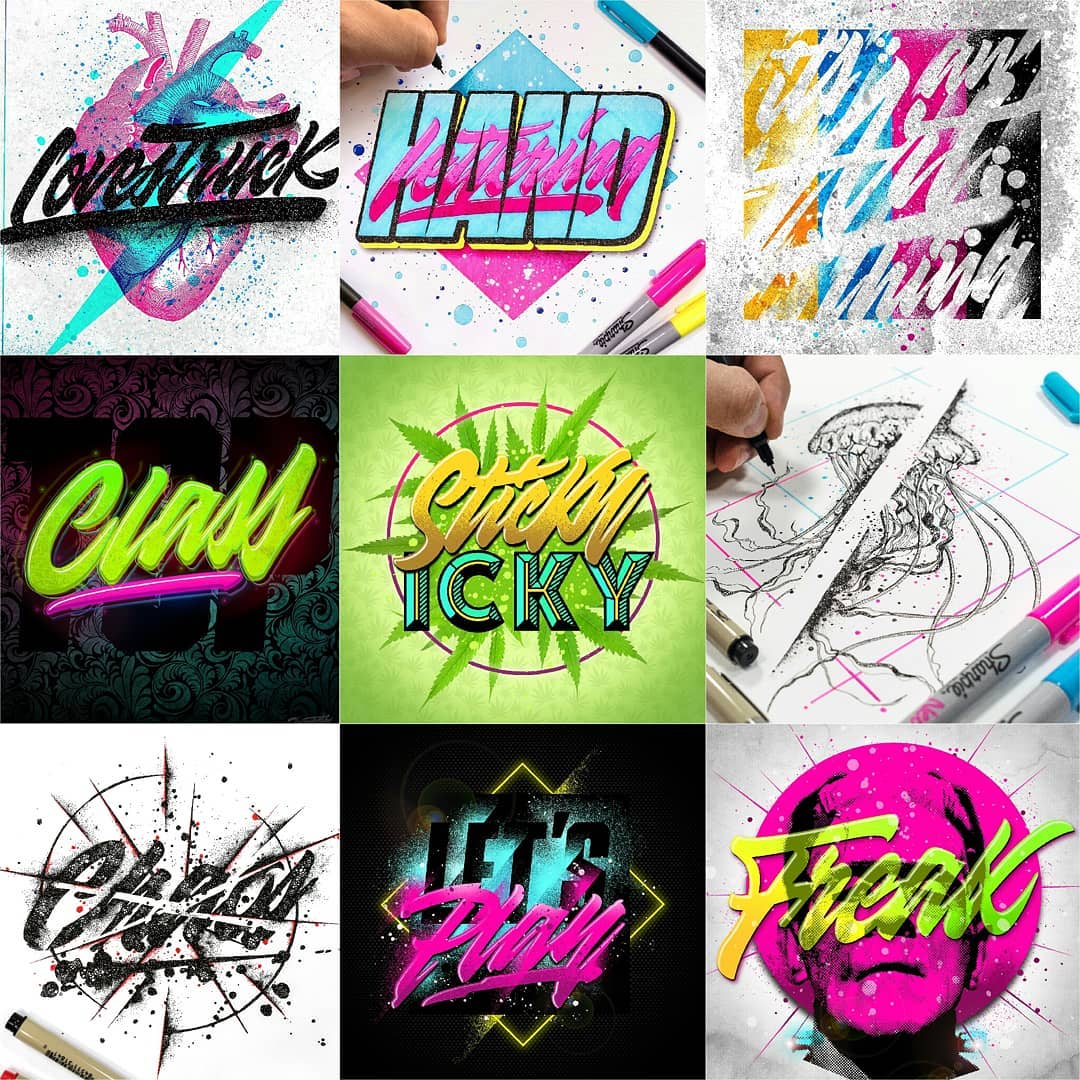 Check Out these Cool Lettering Designs from Juantastico - TettyBetty