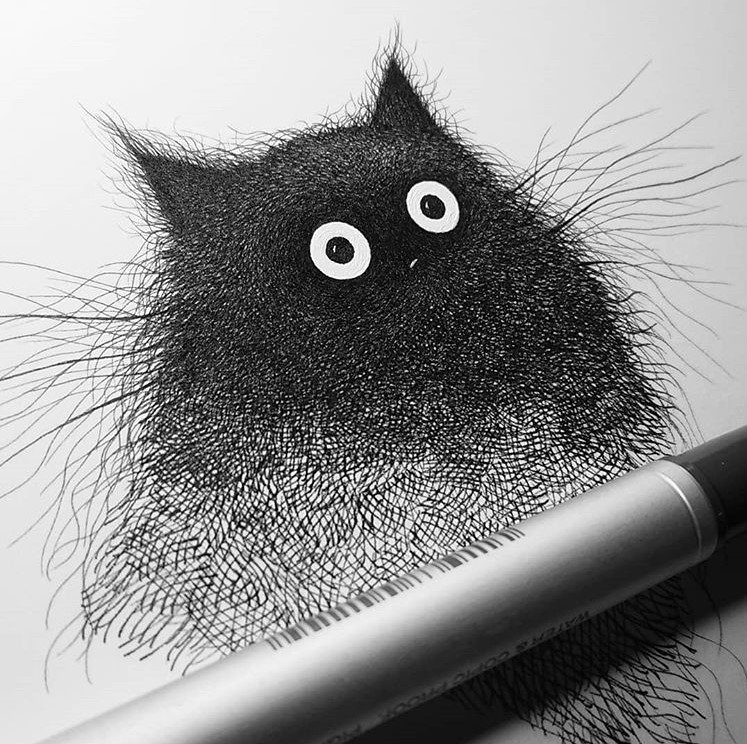 Artist Illustrates Fuzzy, Adorable Animals - TettyBetty