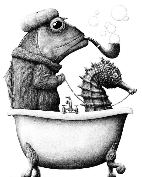 Redmer Hoekstra's Drawings Blend Animals With Everyday Objects - TettyBetty