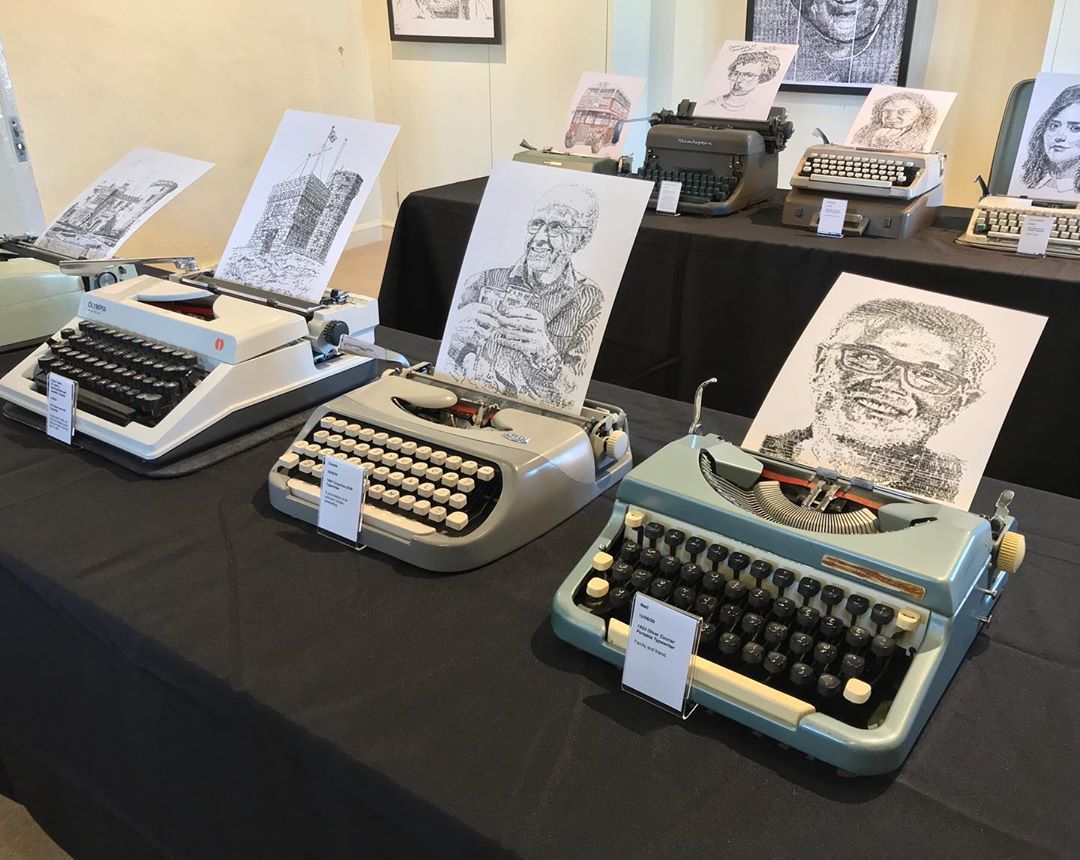 Artist Creates Fascinating Drawings Using Typewriters - TettyBetty
